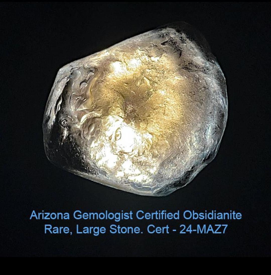 Arizona Obsidianite Cintamani Stone Rare Pitch Black Matrix HUGE 54mm ...