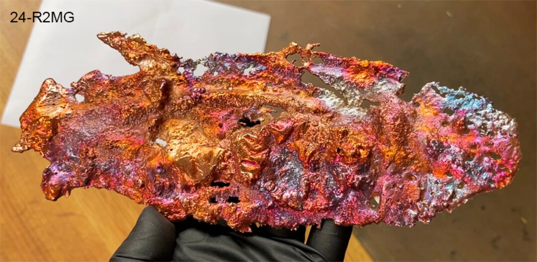 Copper Specimen Ray Mine, AZ Insane Colors - Heat Treated Copper Splash ...