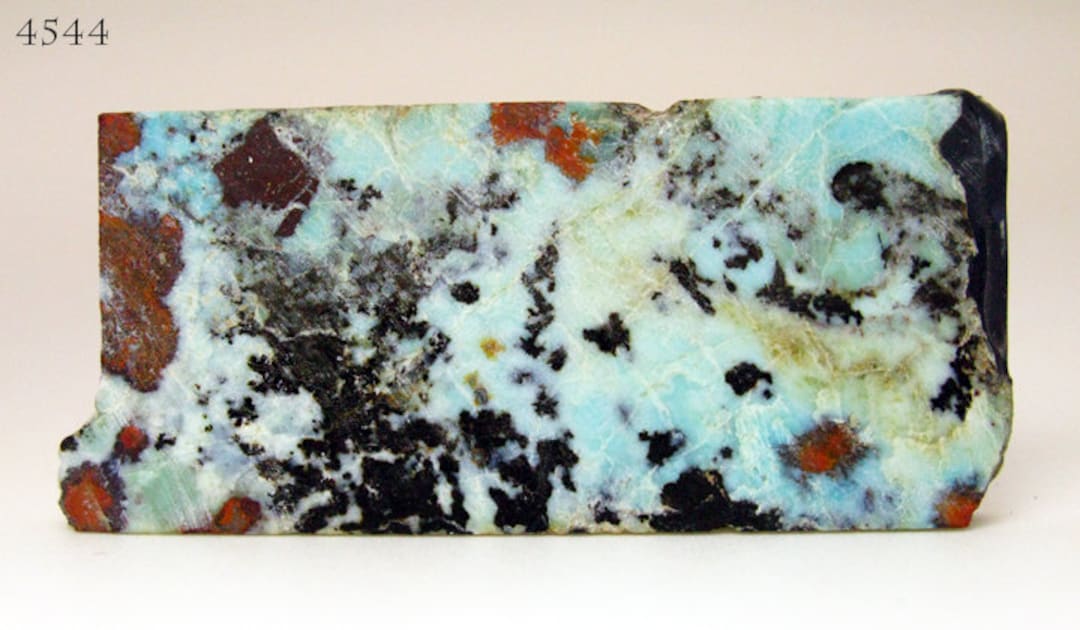 Campbellite Slab Rough Specimen - Ultra Rare W/ Chrysocolla Staining ...