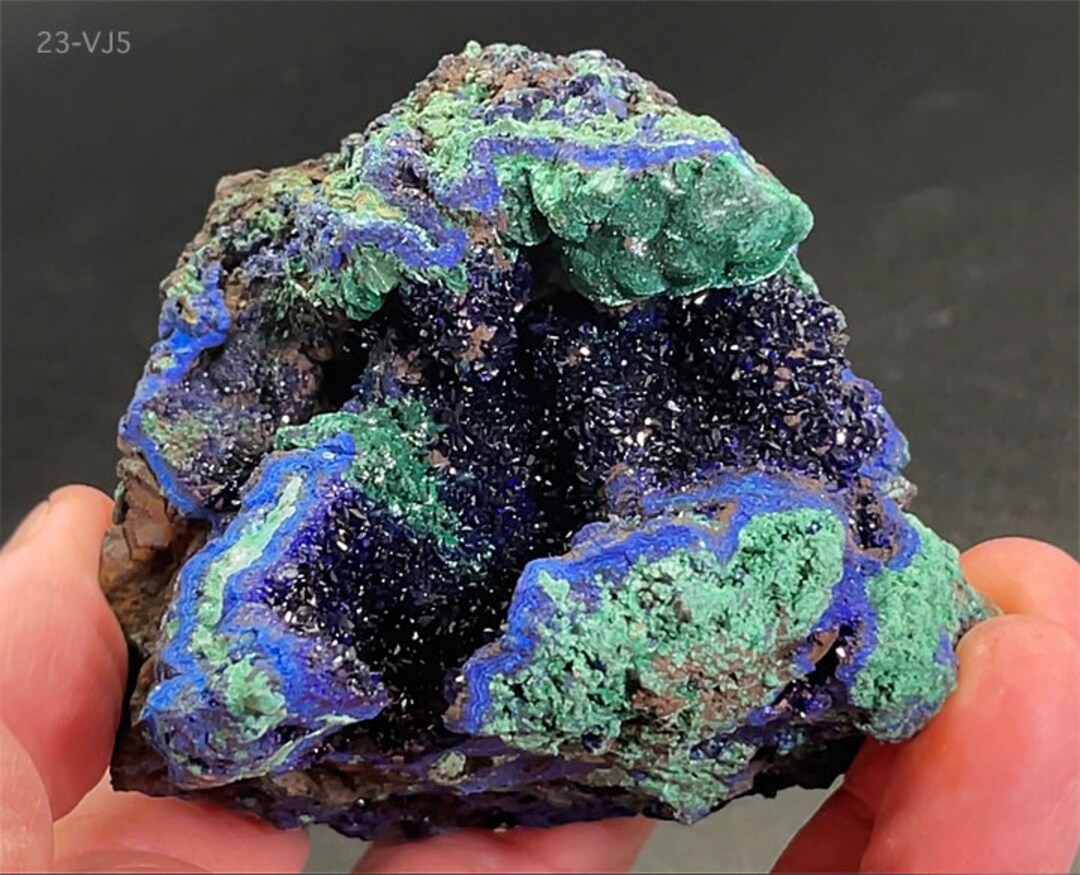 Azurite Specimen Top Shelf A Huge 424g Stunning Vugs of Crystals US ...