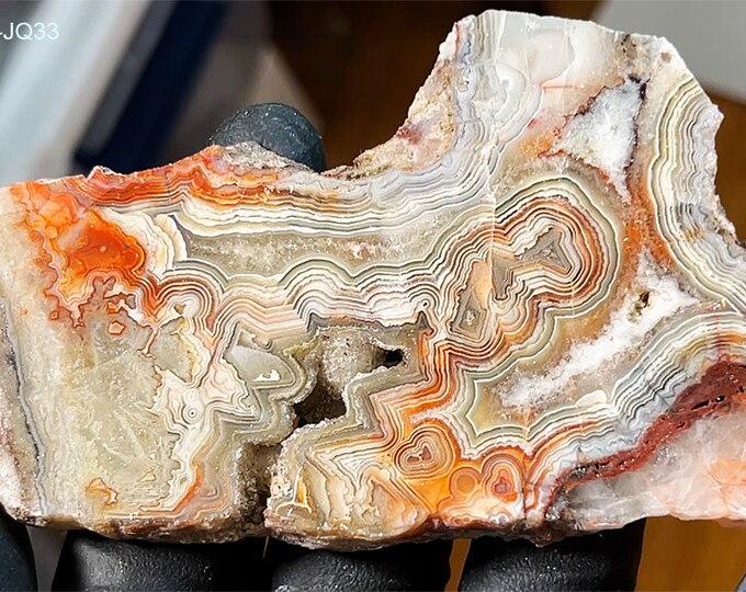 Lace Agate Mexican Top Grade Laguna Agate Rough Slab 97g. US Seller ...