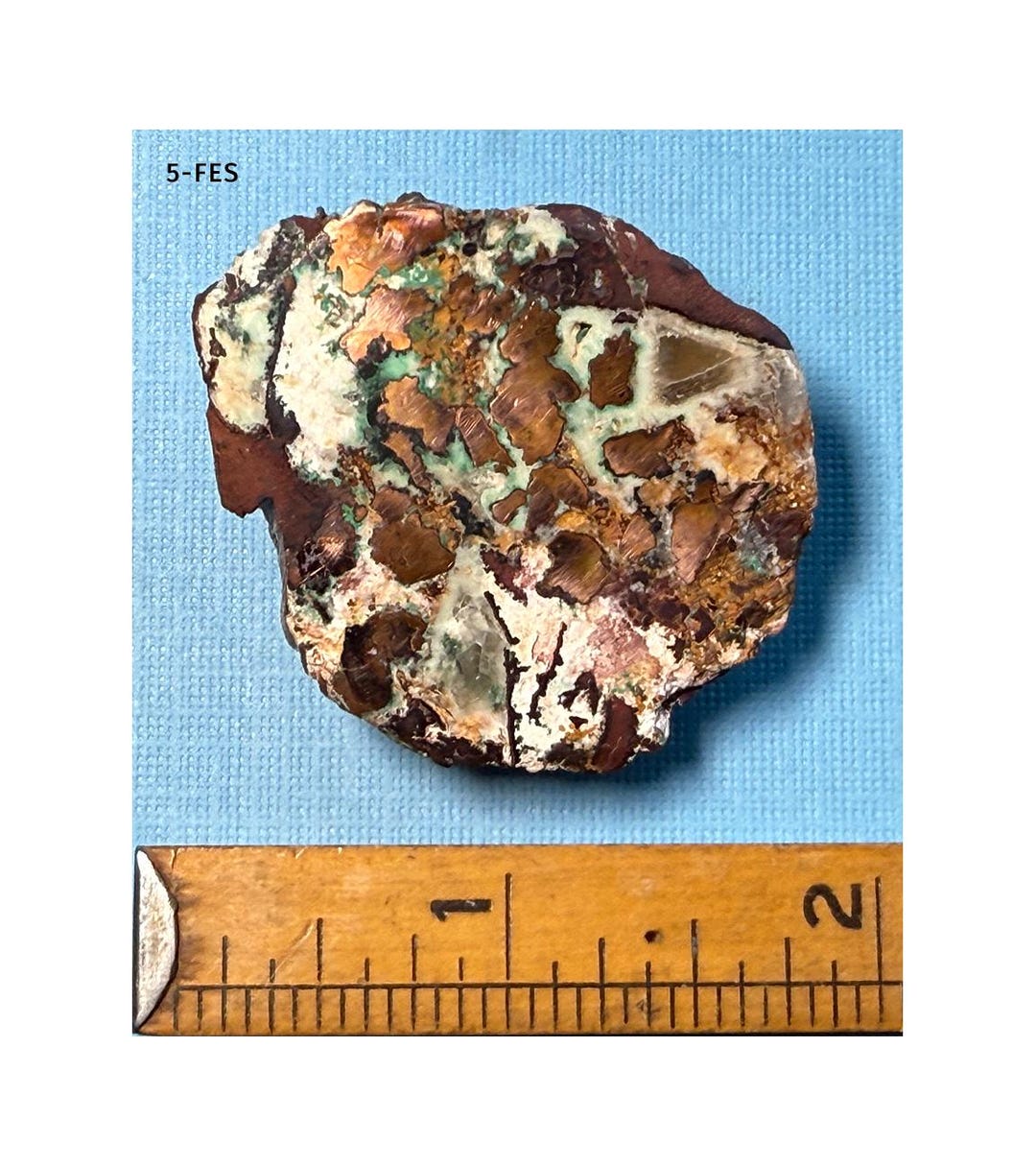 Campbellite Slab Rough Specimen - BIG 198ct. & Loaded W/ Copper ...