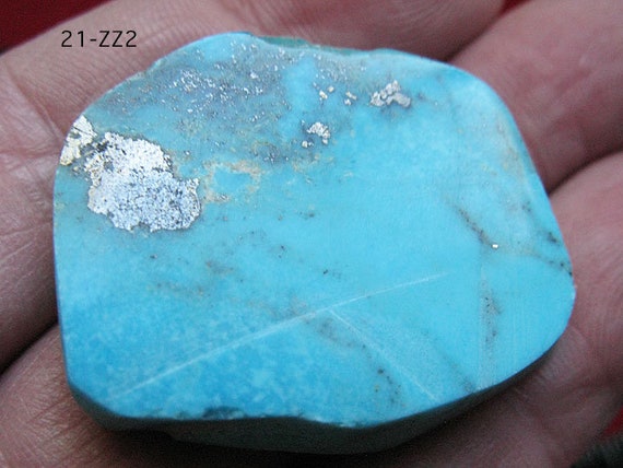 Turquoise Morenci Arizona Large High Grade 35mm W/ Pyrite - Etsy