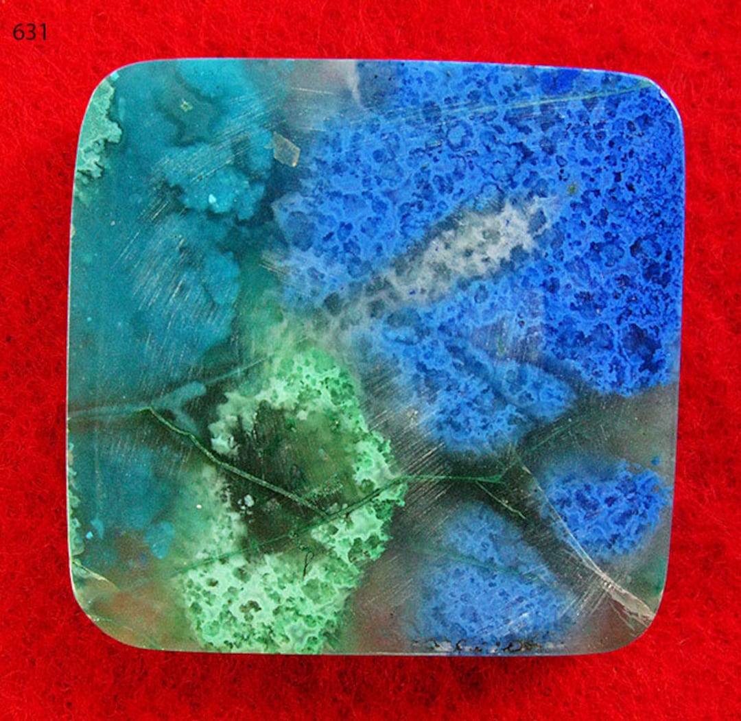 Extraordinary & Rare Arizona Gem Silica W/ Azurite Malachite ...