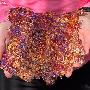 Vintage Smelter Copper Art Arizona HUGE 9" Blazing Neon Colors! - Miner ...