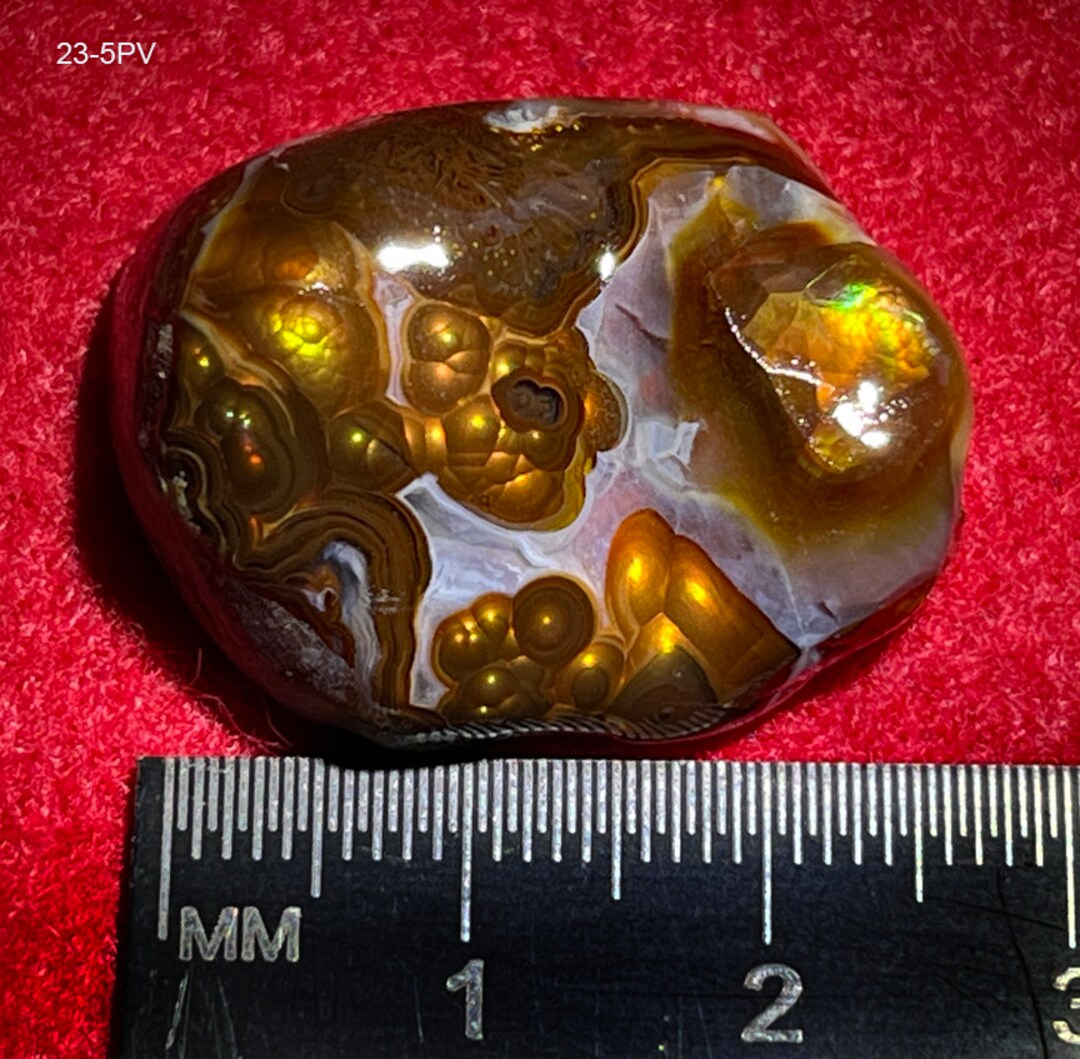 Fire Agate Gemstone - A+ Mexico Mountains Rough Wholesale - 55ct ...