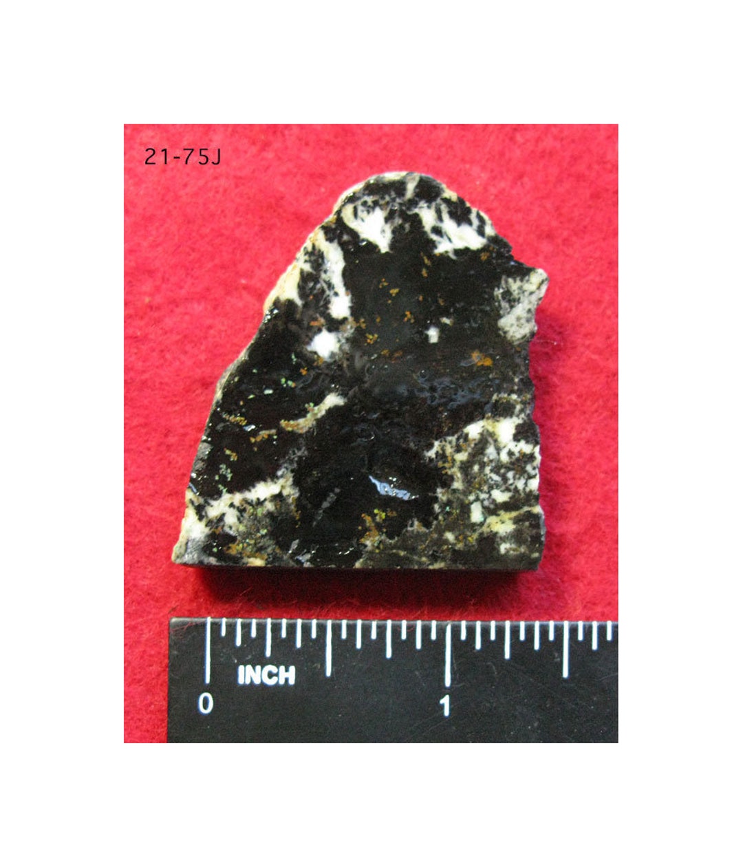 Campbellite - Rare Black Campbellite 101ct. Genuine Bisbee Arizona Slab ...