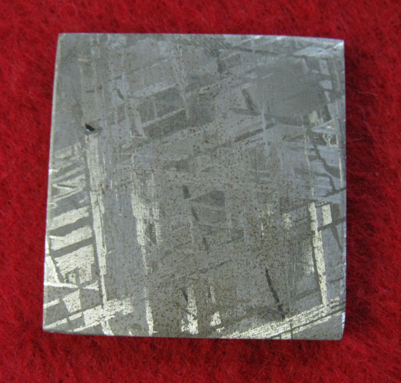Meteorite Tablet Muonionalusta Etched W/widmanstätten Pattern, 37 X 36x ...
