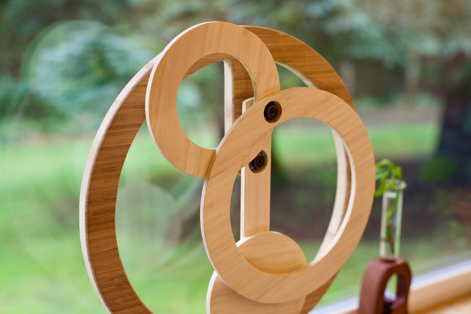 Lua Kinetic Art Wood Sculpture Chaos Double Pendulum Meditative Home ...