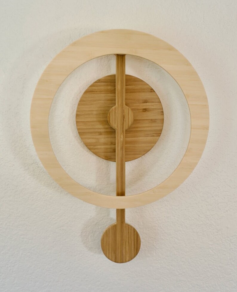 Pulsar - Kinetic Art Wood Sculpture Double Pendulum - Handmade ...