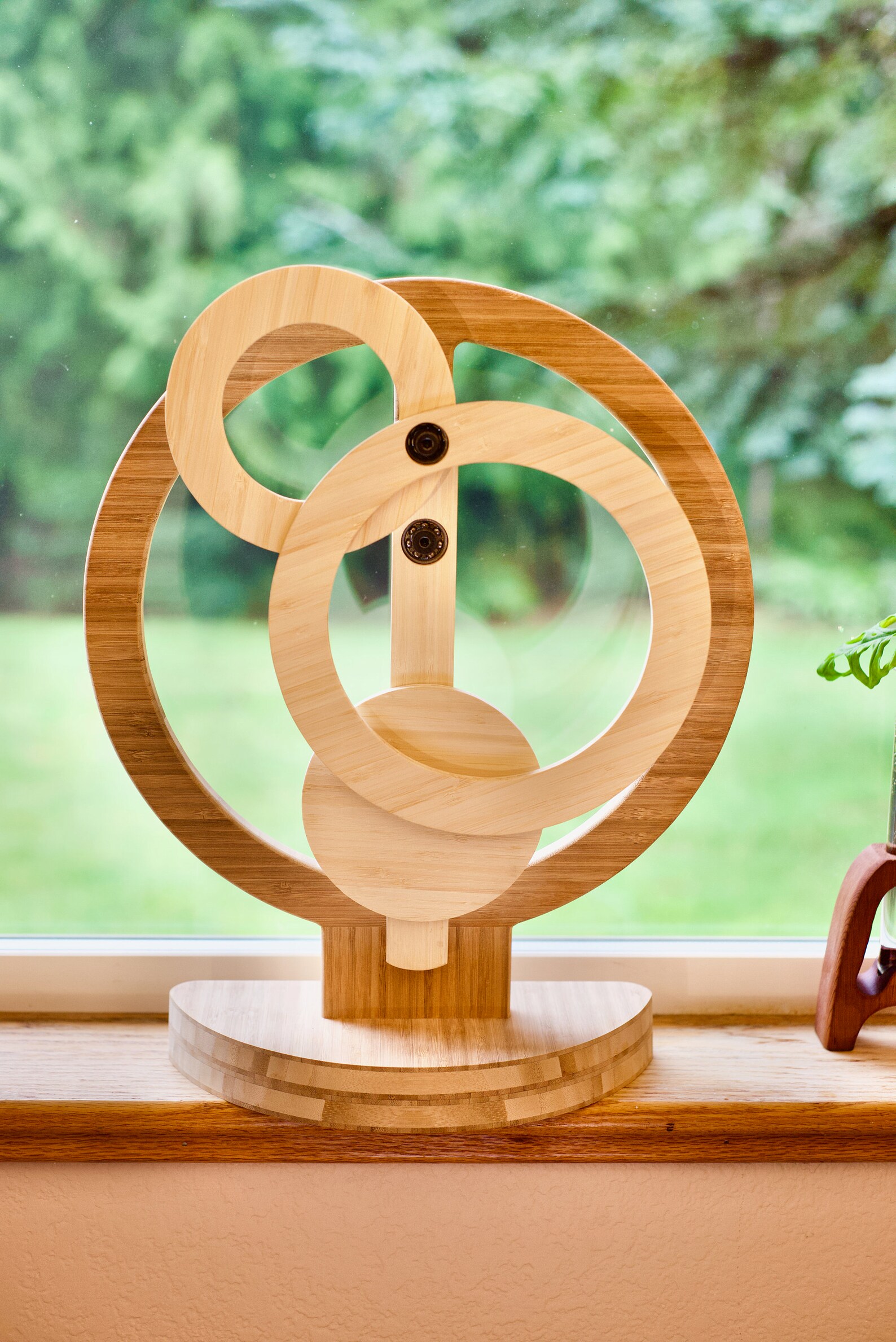 Lua Kinetic Art Wood Sculpture Chaos Double Pendulum Meditative Home ...