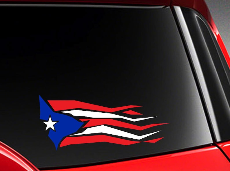 Puerto Rican Flag Decal
