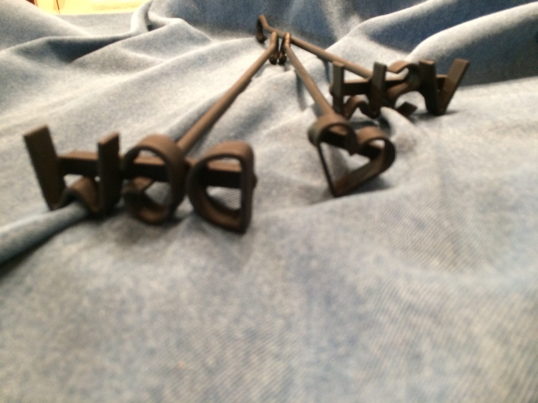 Miniature Branding Iron 2 Letters With Special Character - Etsy