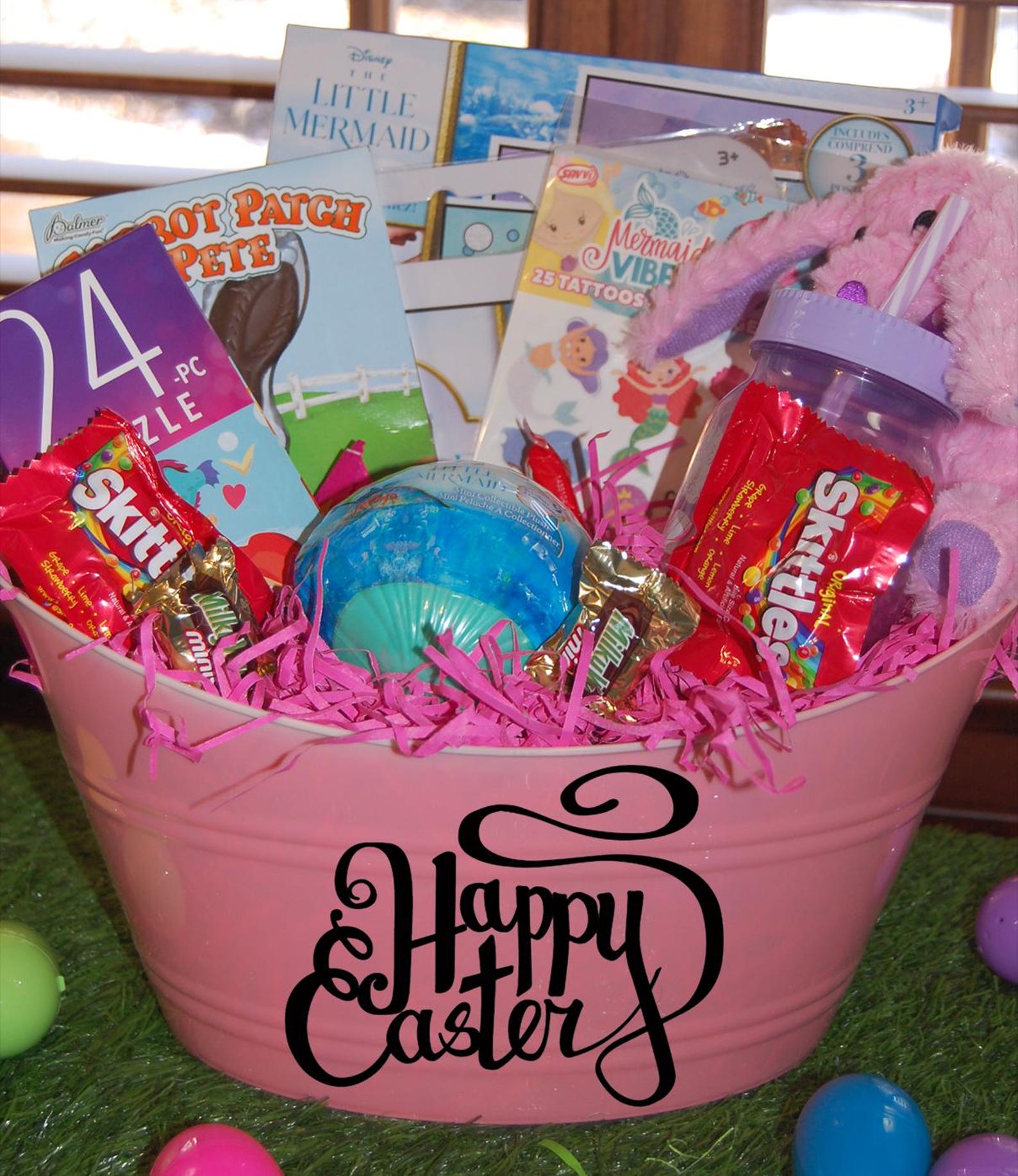 Kid's Easter Basket Prefilled Easter Basket Kids Candy Filled Easter ...