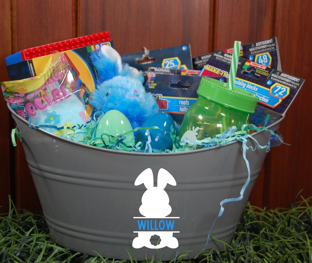 Kid's Easter Basket; Prefilled Easter Basket; Kids Candy Filled Easter ...