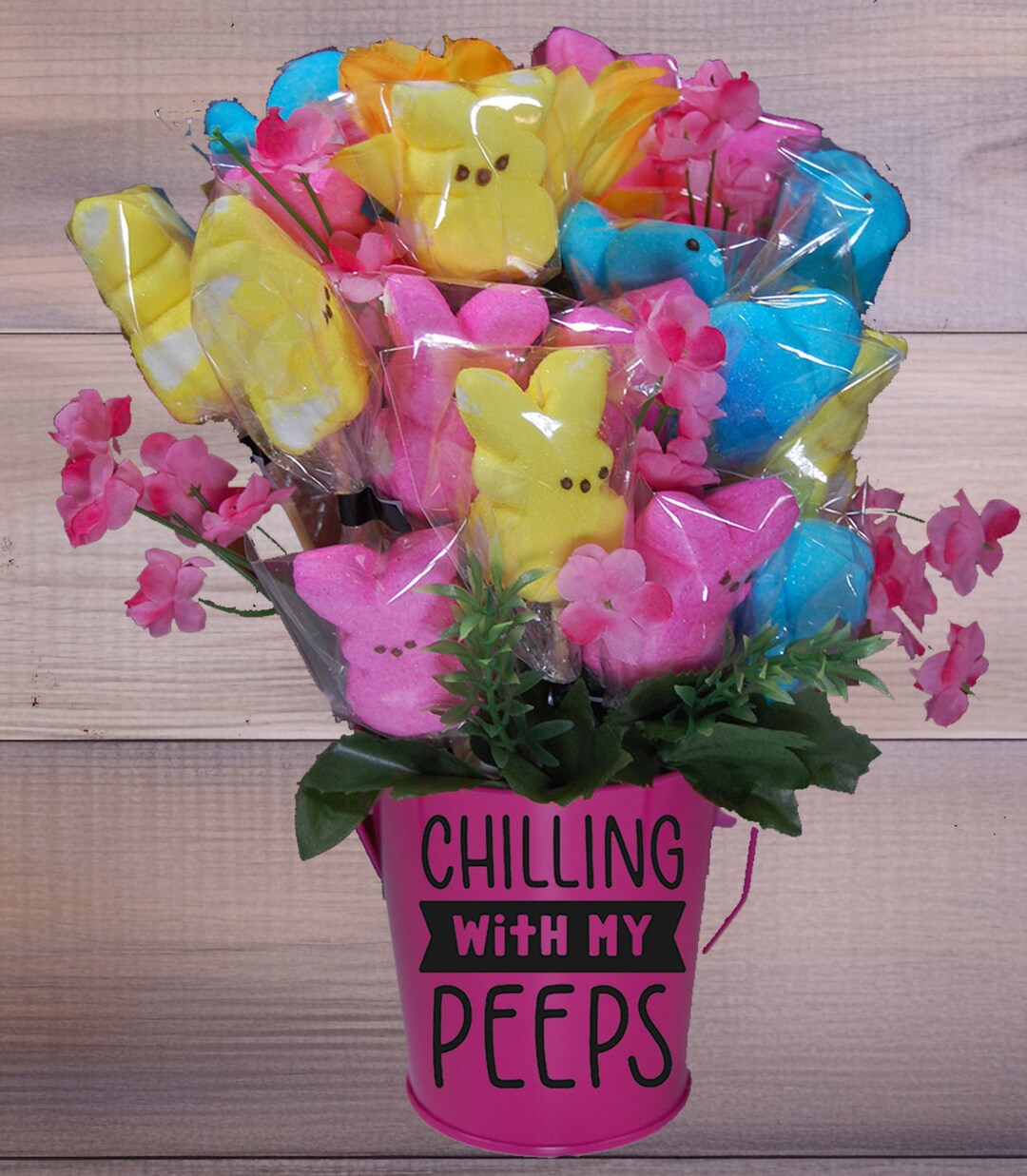 Peep Candy Bouquet; Peep; Peep Gift Basket; Chilling With My Peeps ...