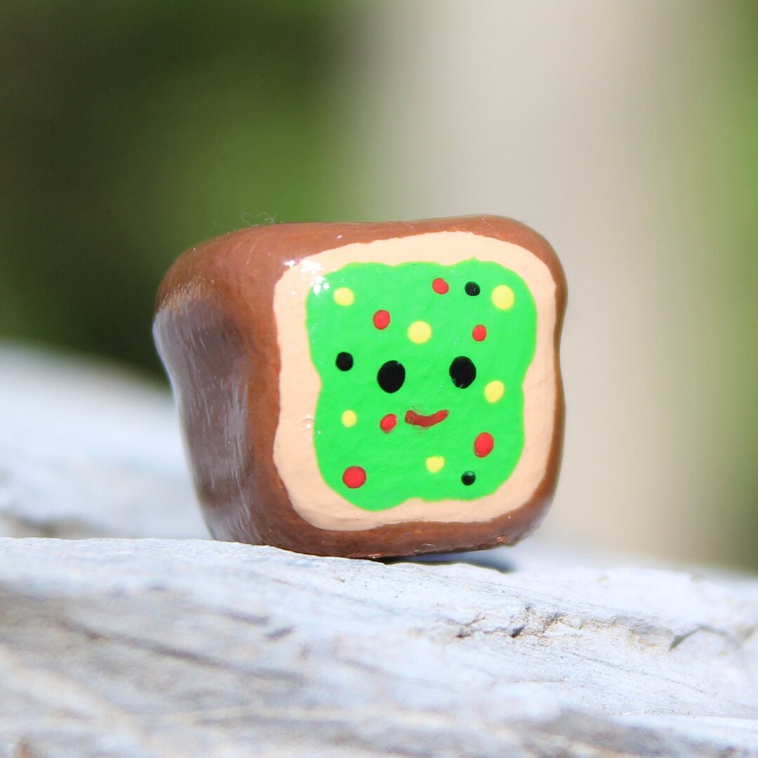 Mini Sinclair the Avocado Toast Clay Figure - Etsy