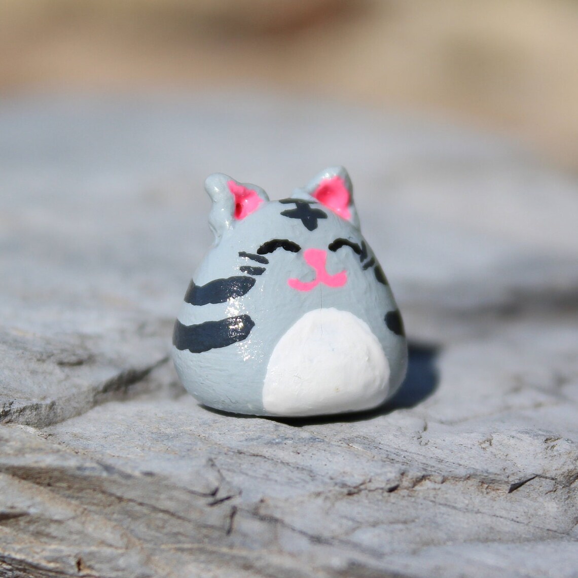 Mini Tally the Cat Clay Figure - Etsy