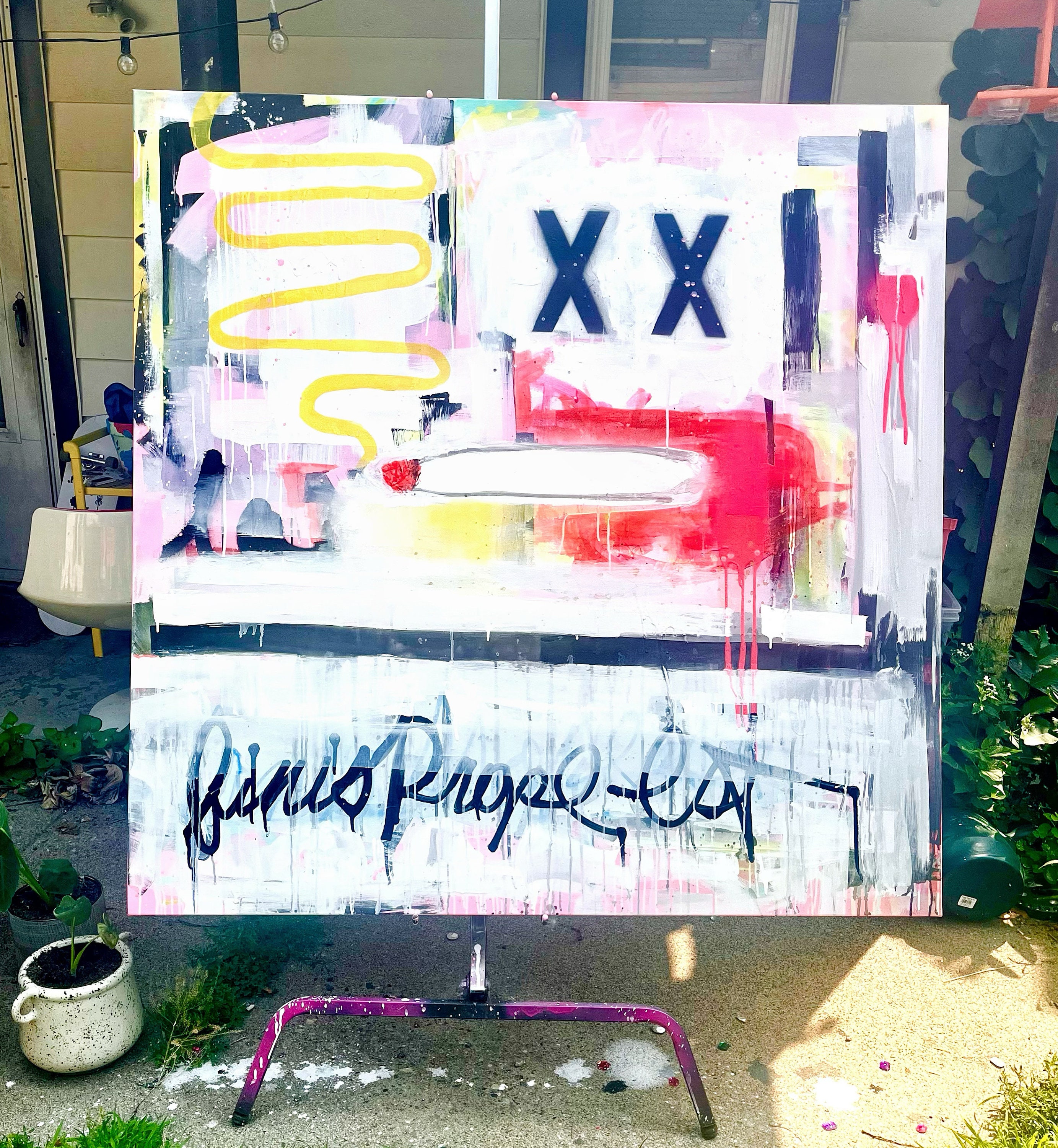 THE END Kate Iverson Contemporary Art Original Painting on Canvas 48x48 ...