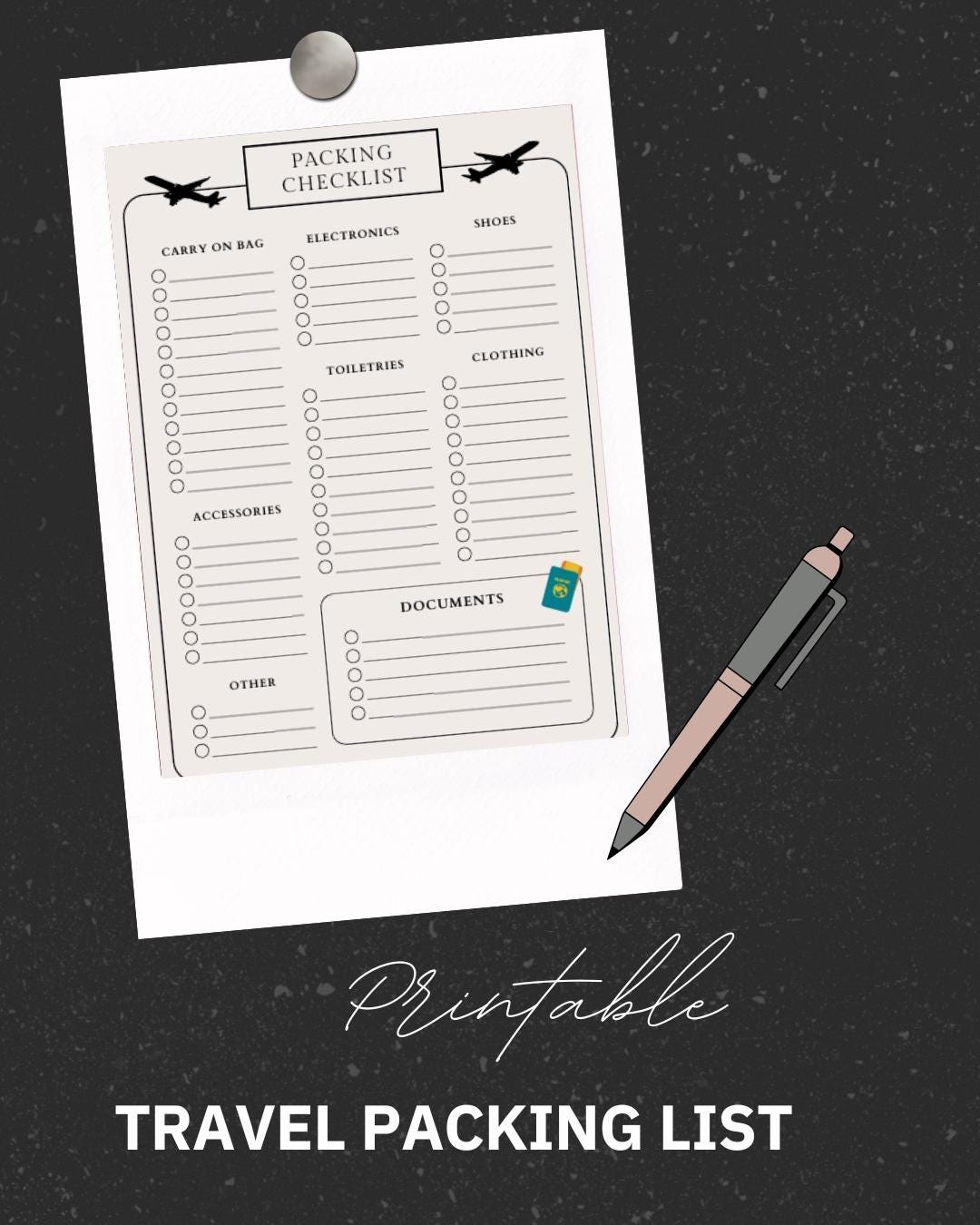 Printable PDF Travel Packing List - This Printable PDF Will Help Make ...