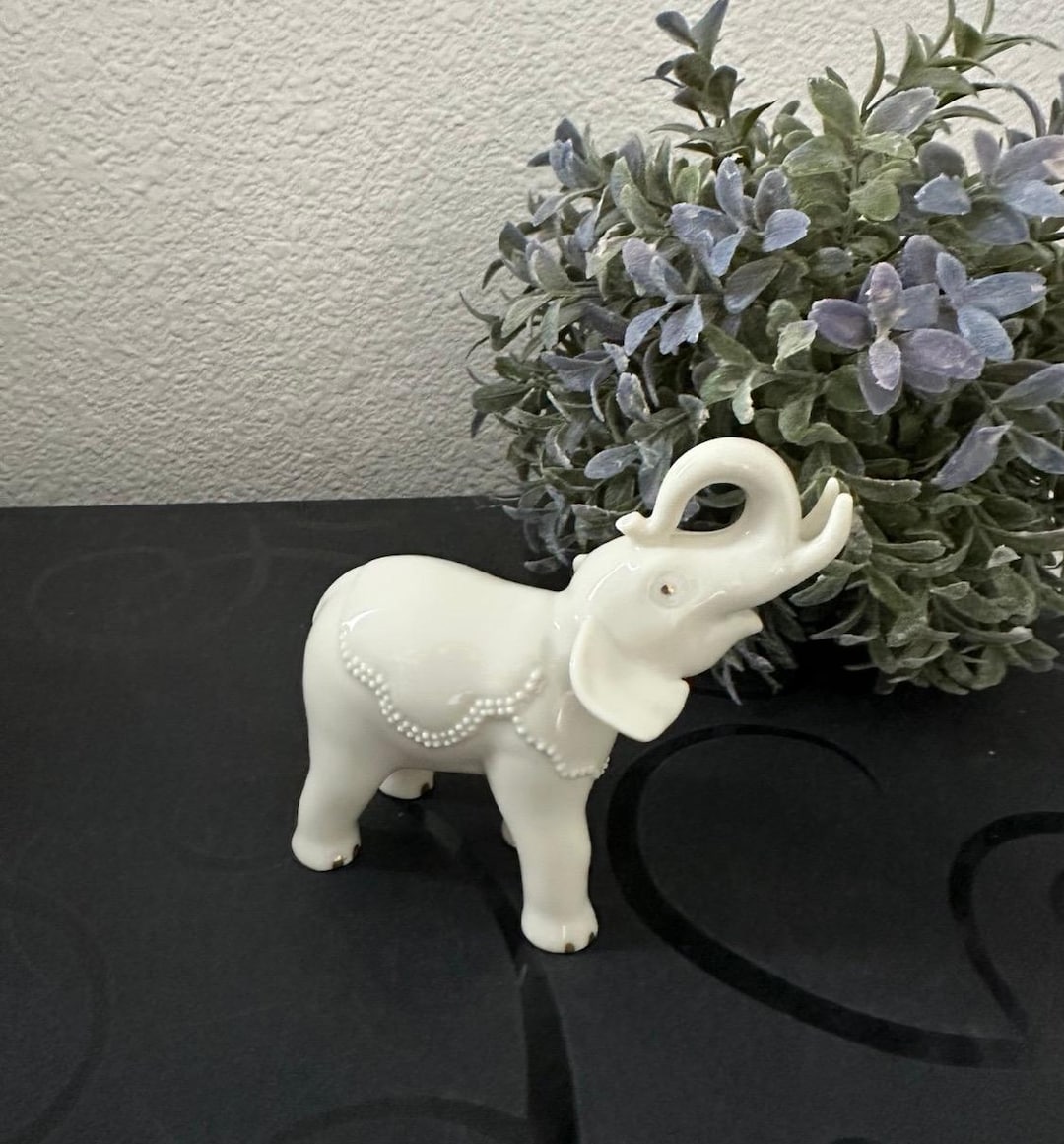 Lenox Miniature Elephant Figurine - Etsy