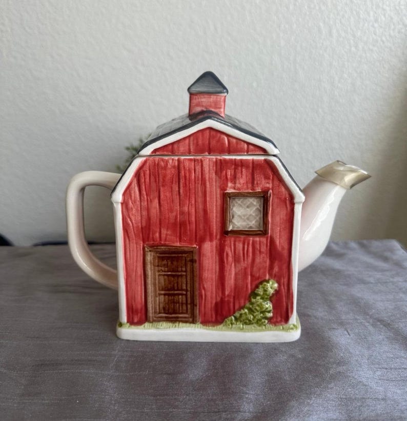 Otagiri for Gibson Vintage Barn Teapot - Etsy