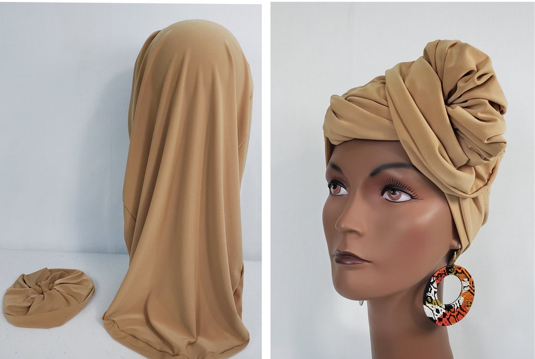 The Draping Hat, Old Gold: Converts Easily Into Head Wraps! Versatile ...