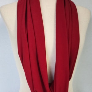 Infinity Cowl Scarf, Ruby Red - Etsy