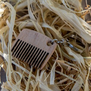 Mini Comb Wooden Beard Comb Keychain Comb Beard Comb - Etsy