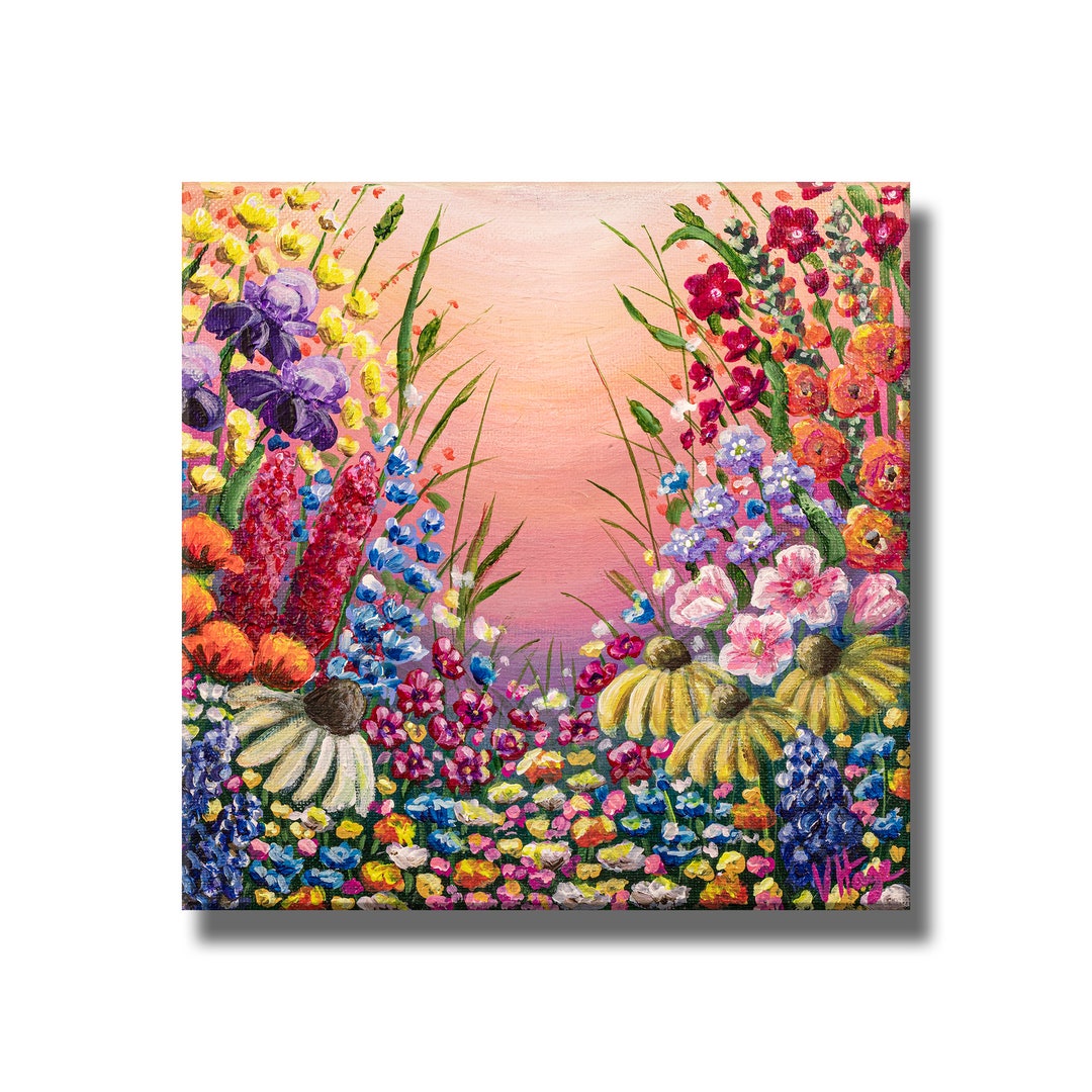 Wildflowers Series "joyful Sunset” by Veronica Hage - Print of My ...
