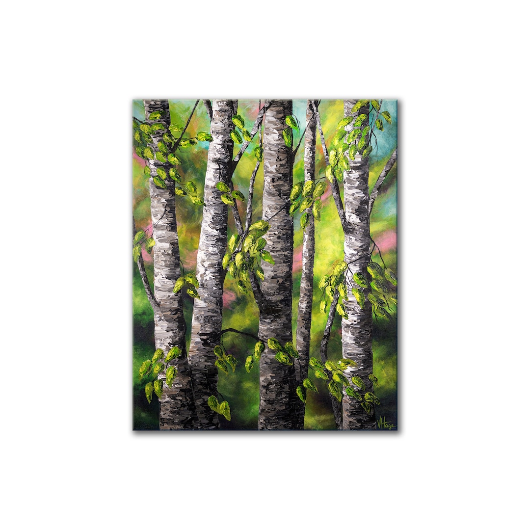 Birch Tree Series - "birches in June" by Veronica Hage - Print of My ...