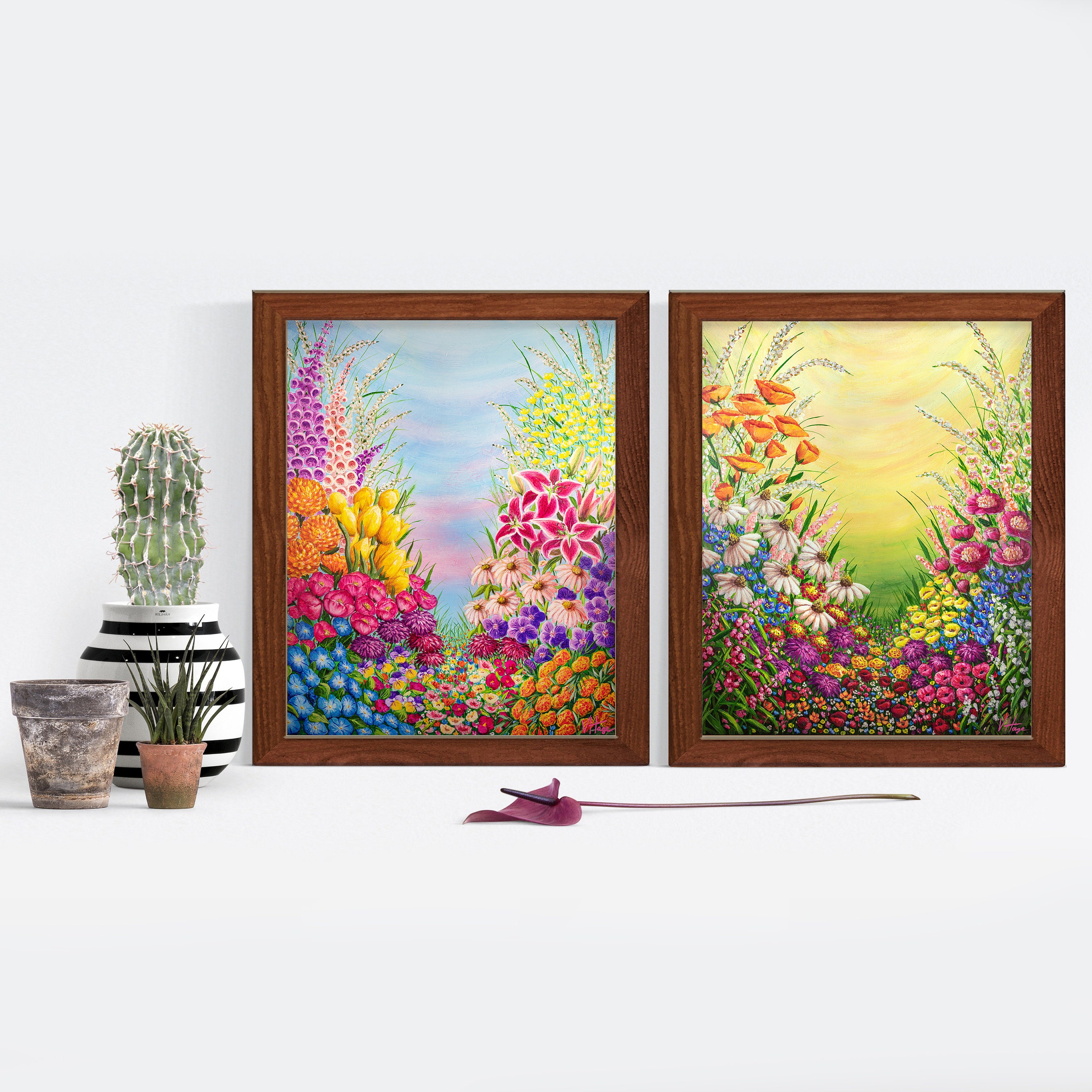 Wildflowers II Series delightful Path by Veronica Hage Print of My ...