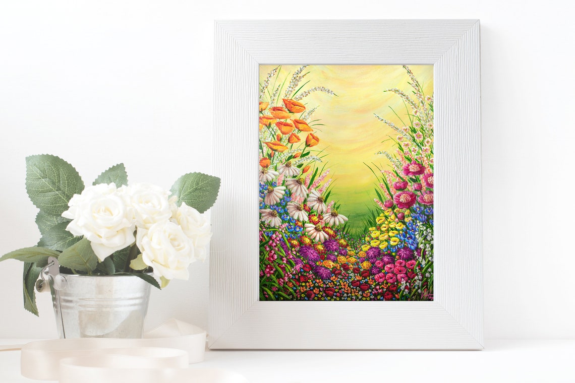 Wildflowers II Series "enchanting Trail" by Veronica Hage Print of My ...