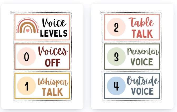 Modern Boho- Voice Levels - Etsy