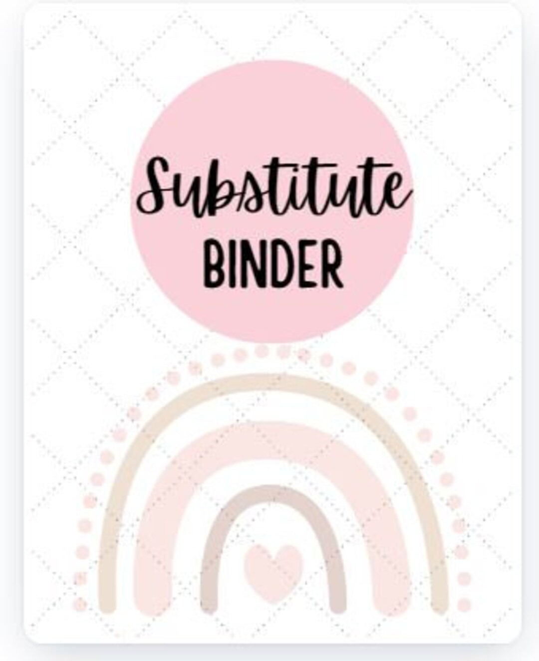 Modern Boho Substitute Binder - Etsy