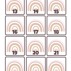 Modern Boho Number Labels - Etsy
