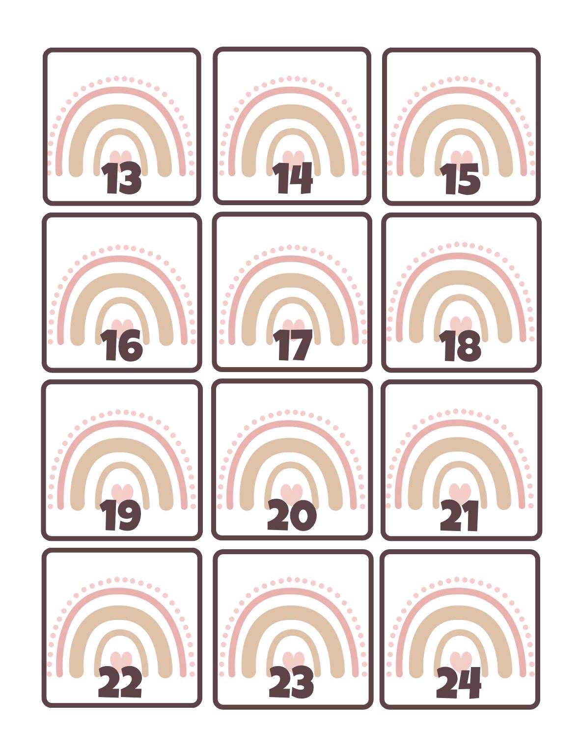 Modern Boho Number Labels - Etsy