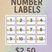 Colorful Rainbow Number Labels – Set of 1–36 | Bright Printable ...