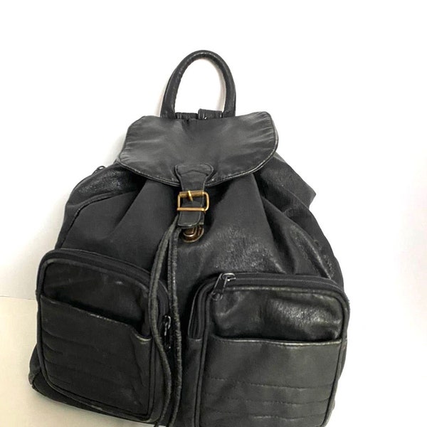 Leather Backpack - Etsy Canada