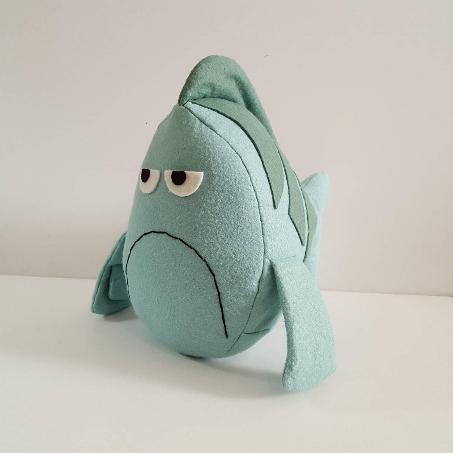 Large Mr. Grumpfish plush bubble guppy grumpy fish pout | Etsy