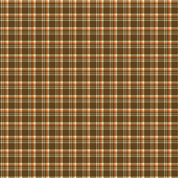 Brown Plaid Fabric - Etsy