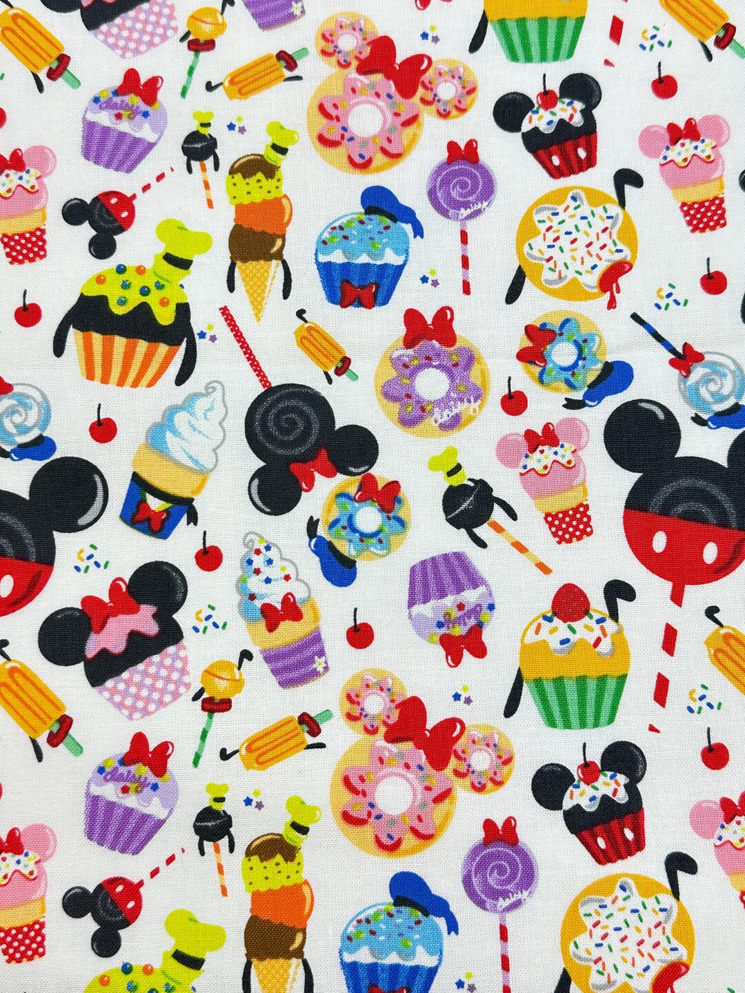 Disney Ice Cream Toss Fabric – Character Themed Quilting Cotton - Etsy