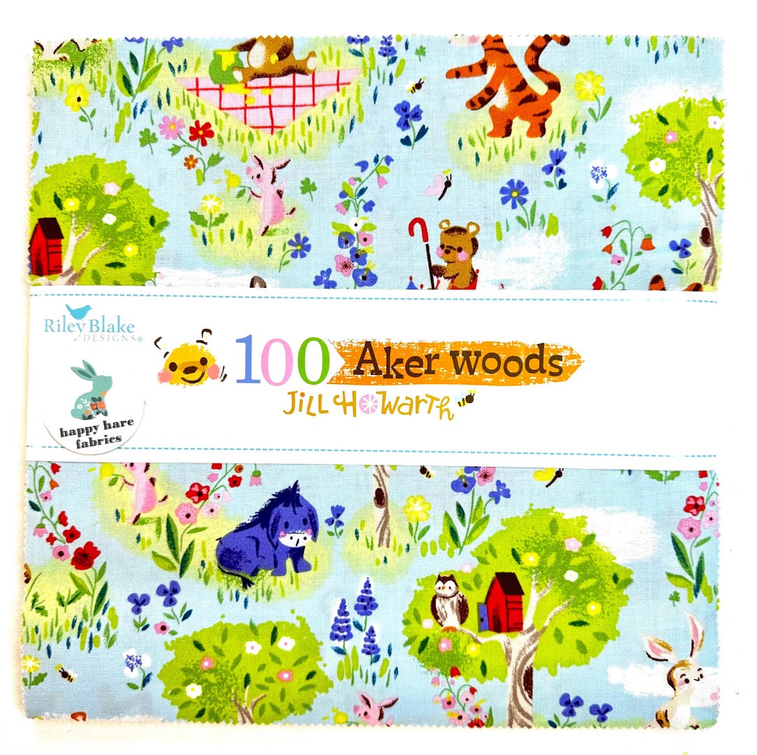 100 Aker 10" Stacker / Layer Cake - Winnie the Pooh Fabric Bundle ...