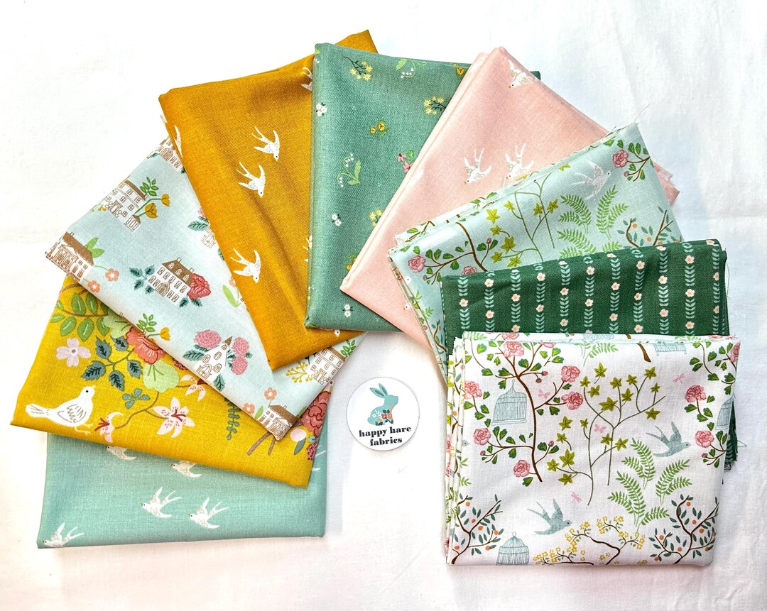 Emma 9 Piece Fat Quarter Curated Bundle by Citrus and Mint for Riley ...