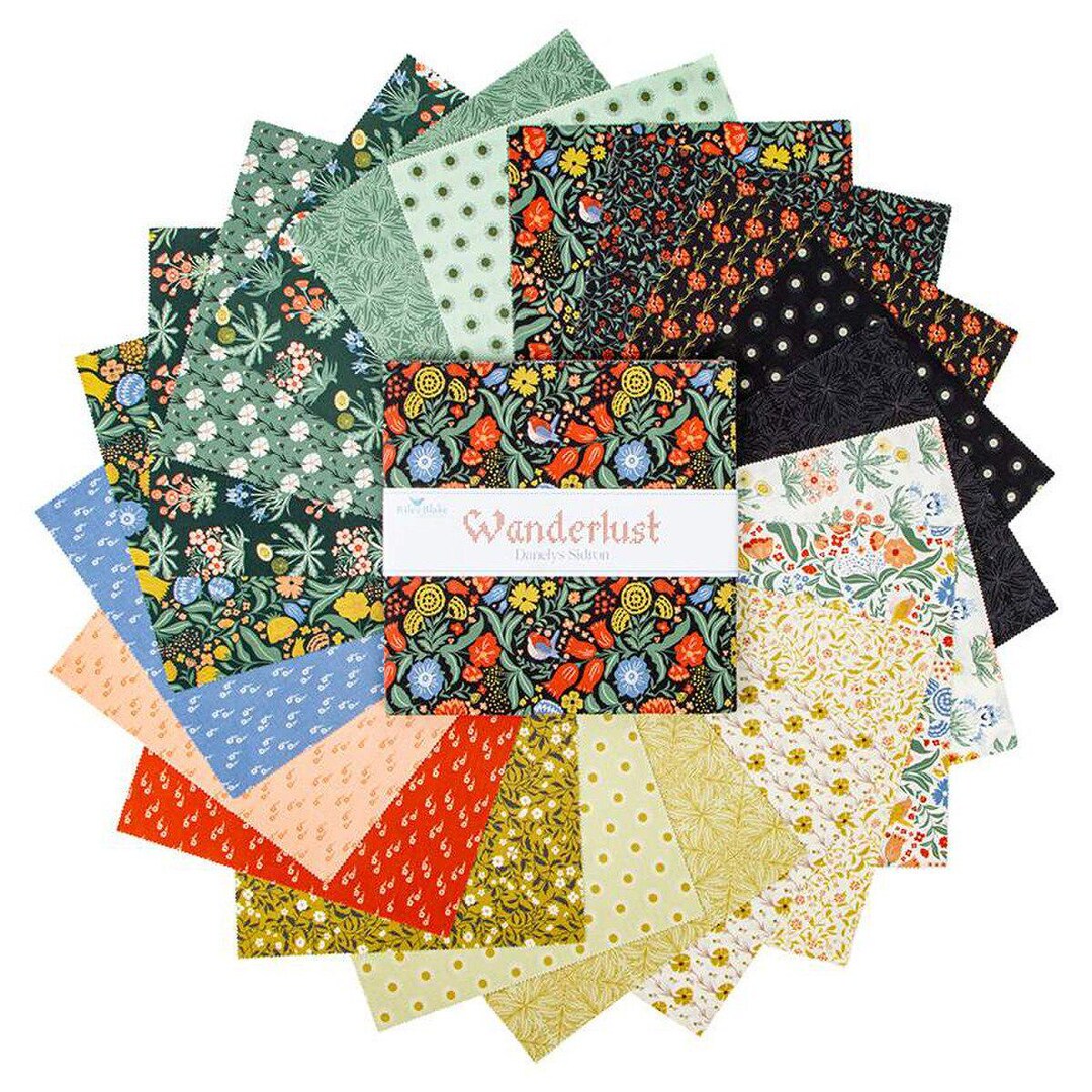 Wanderlust Floral 10" Stacker / Layer Cake: Riley Blake Fabric Bundle - Etsy