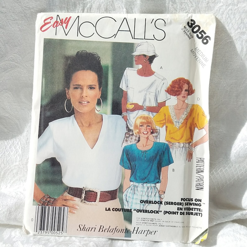 Vintage 1980s Mccalls Sewing Pattern 3056 Miss Size Medium - Etsy