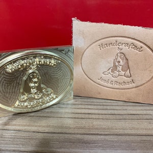Custom Leather Stamps • Handle Included • Made in USA • 3/8 Thick Brass ...