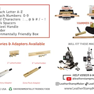 Goudy Cursive Alphabet Stamp Set•1/4 Tall (215 Piece Set)•upper and ...