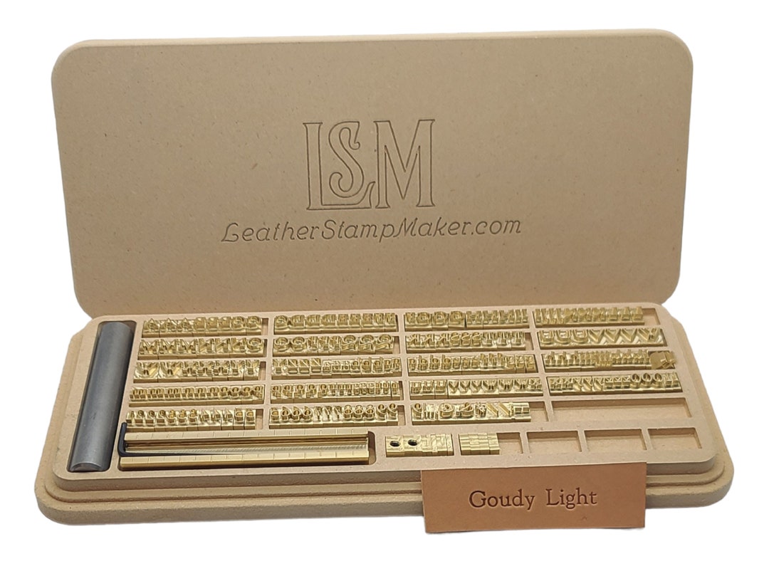 Goudy Light Alphabet Stamp Set•1/4 Tall (215 Piece Set)•upper and ...