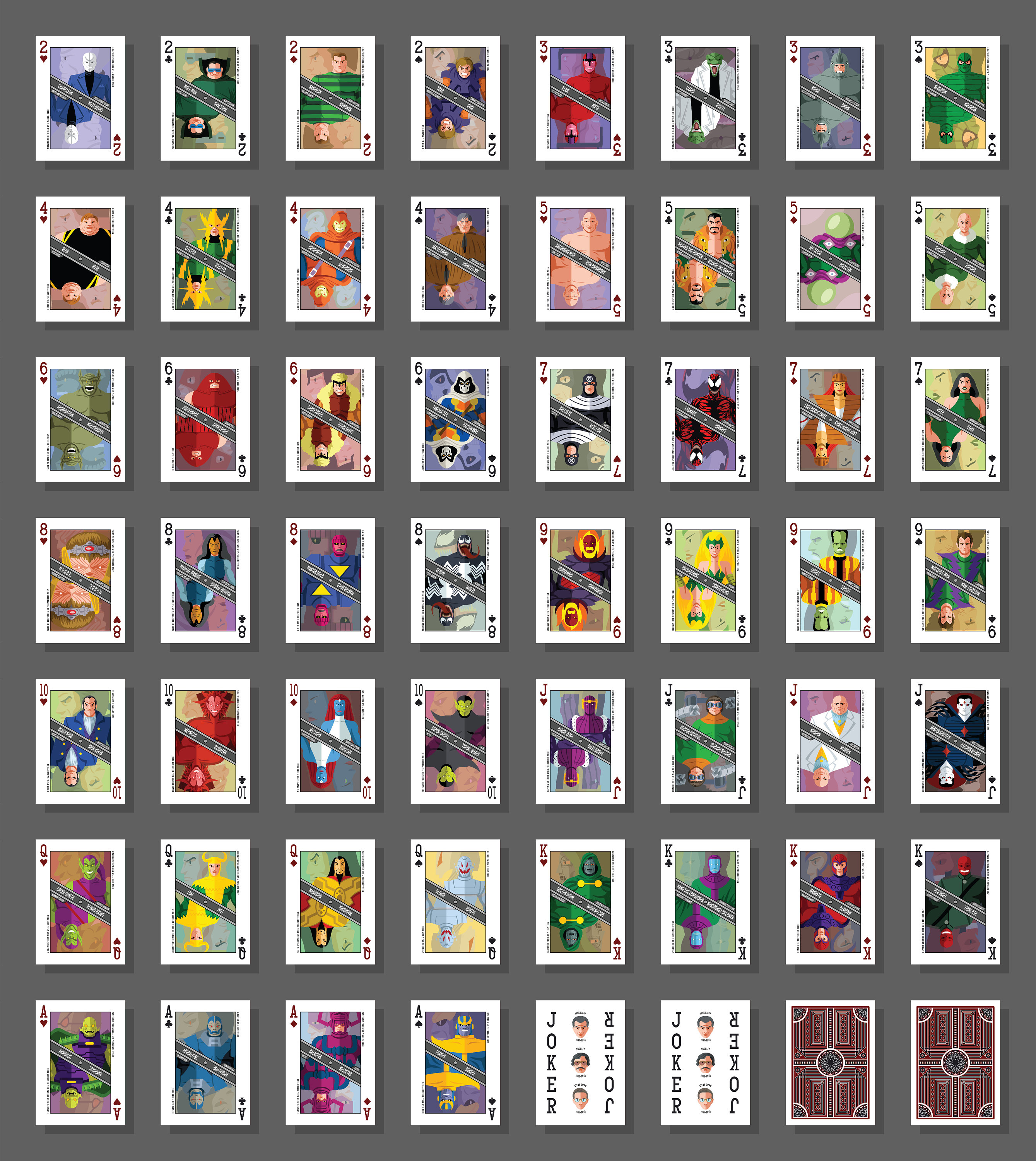 Marvel Villains Cards - Etsy